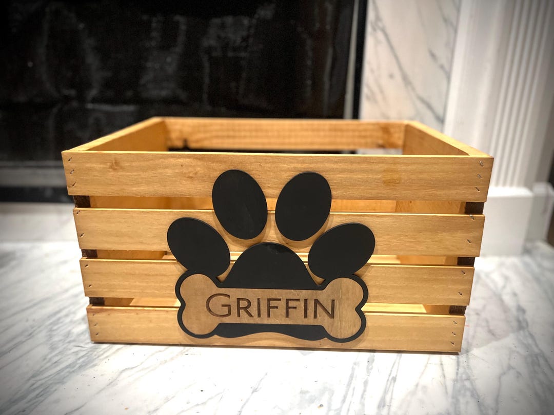 Personalized Dog Toy Box Dog Toy Crate Gift for Dog Lover Personalized ...