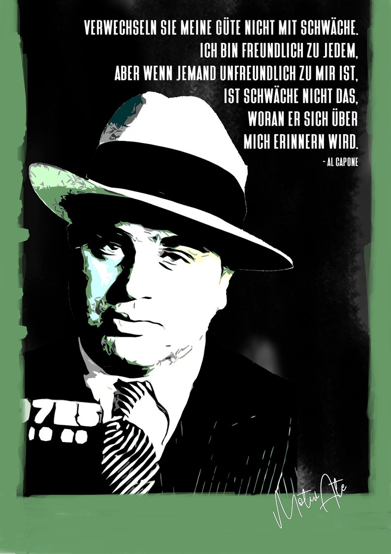 Mafia Quote Motivational Wall Decor Inspirational Poster Canvas Al ...