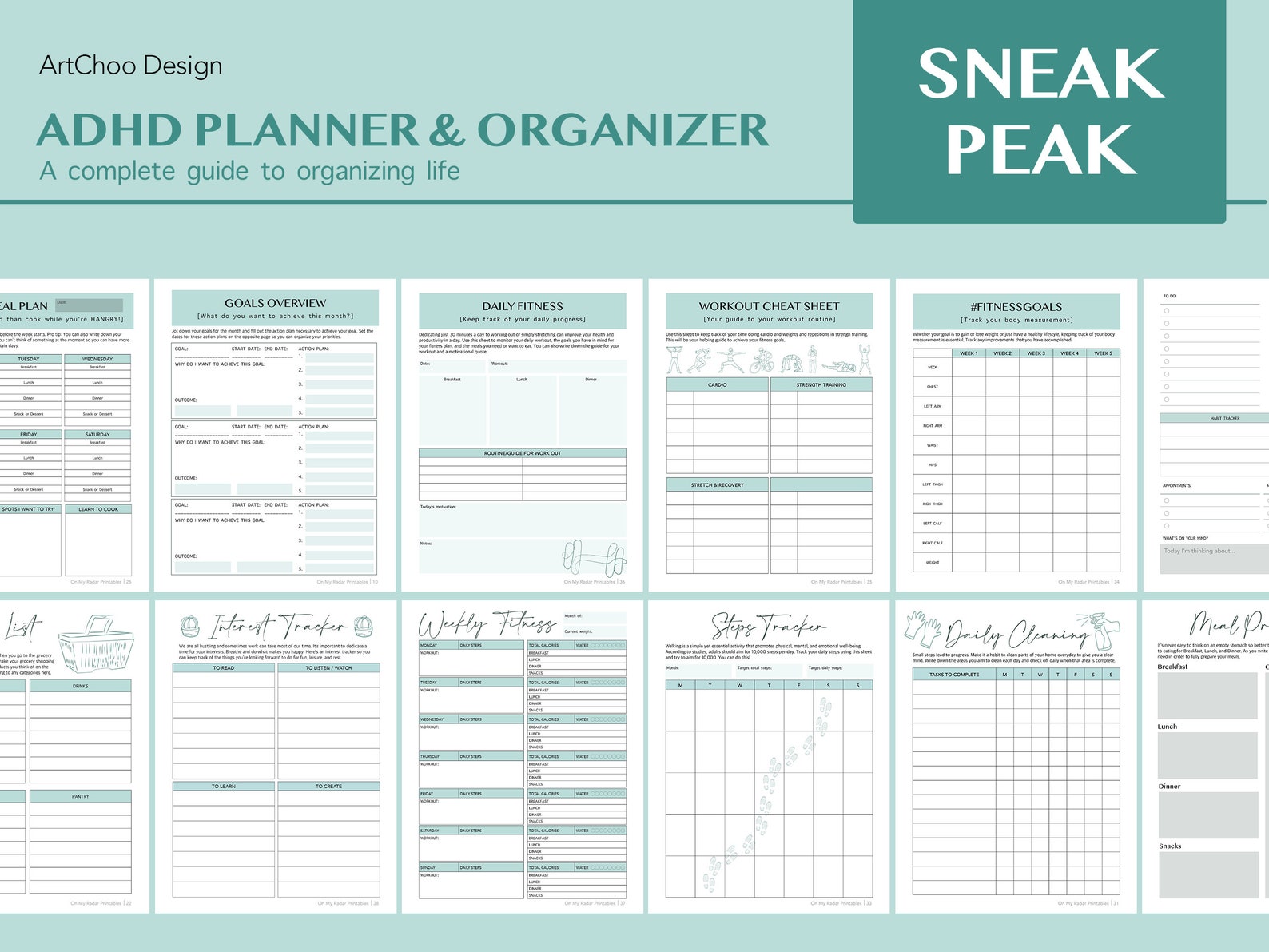 Easy to Use & Beginner Friendly ADHD Planner and Organizer - Etsy