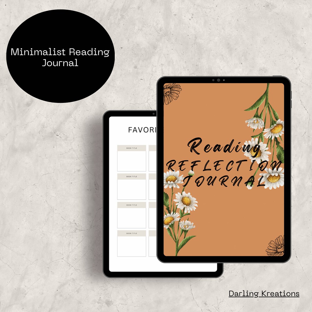 DIGITAL READING Reflection Journal - Etsy