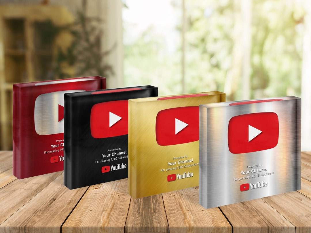 Youtube Creator Award Play Button for Channels That Surpass a Milestone ...