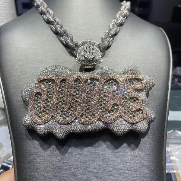 Iced Out Name Necklace - Etsy