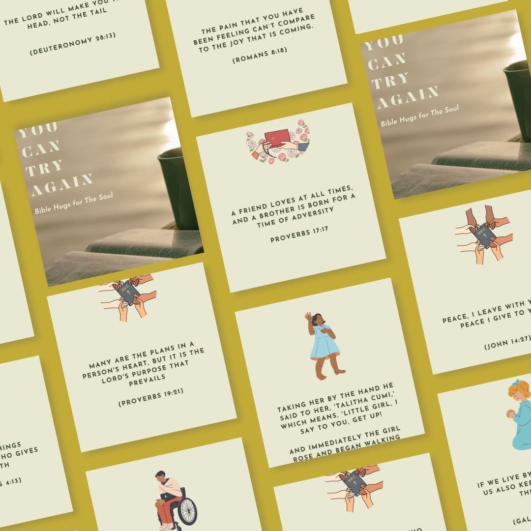 Tomorrow You Can Try Again Bible Verse Shuffle Deck - Uplifting ...