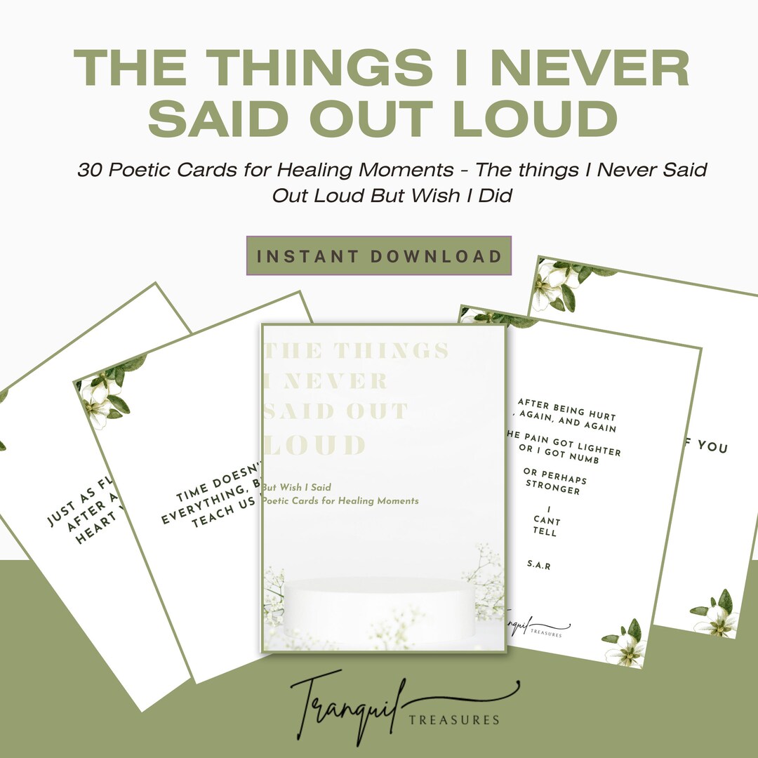 Heartfelt Healing Cards: Expressive Thoughts for Healing, Releasing ...