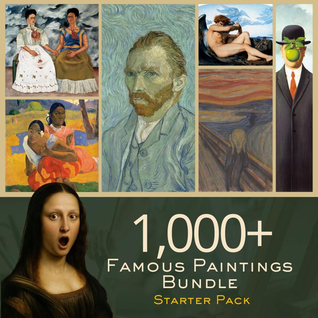 1,000+ Famous Artists Paintings Bundle | MRR & PLR (digital Download ...