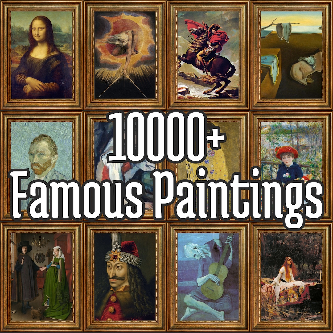 10000 Famous Artists Paintings Frame TV Iconic Masterpieces World's ...