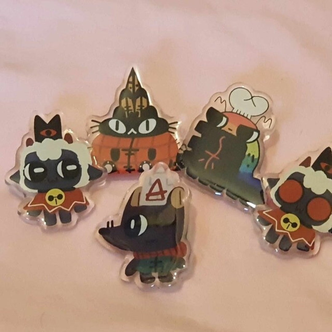 Cult of the Lamb Acrylic Pin, 1 Inch Epoxy Dome, Cotl, Ita Bag, Cotl ...