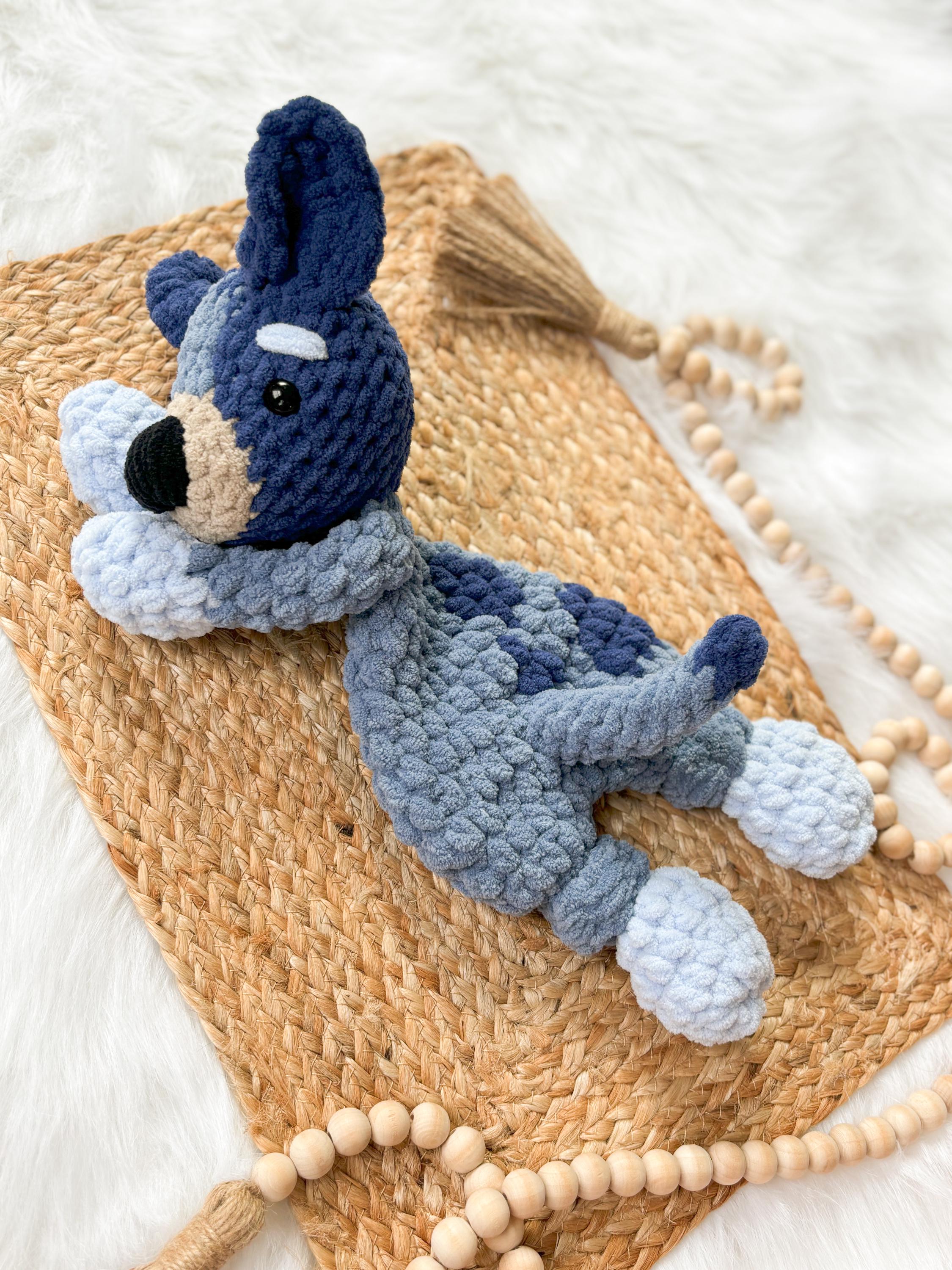 Crochet Bluey Lovey Little Snuggler, Baby Gift, Baby Shower Gift ...
