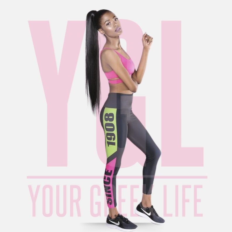 Pretty Since 1908 AKA Inspired Leggings - Etsy