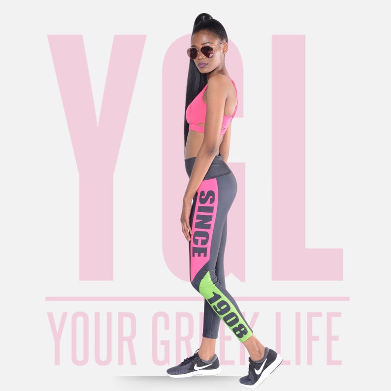 Pretty Since 1908 AKA Inspired Leggings - Etsy