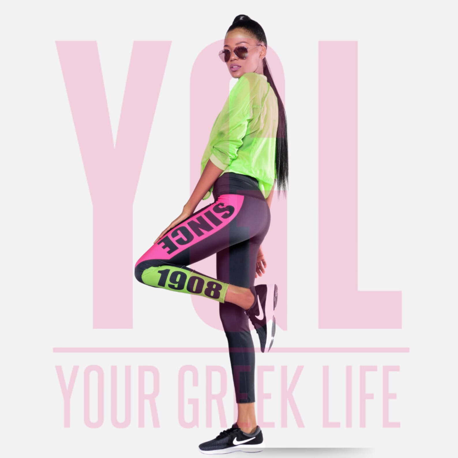 Pretty Since 1908 AKA Inspired Leggings - Etsy