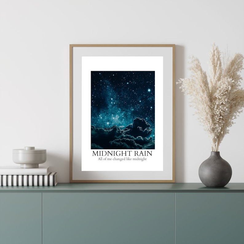 Midnight Rain Printable Girly Room Art Subtle Swiftie Decor Midnights ...