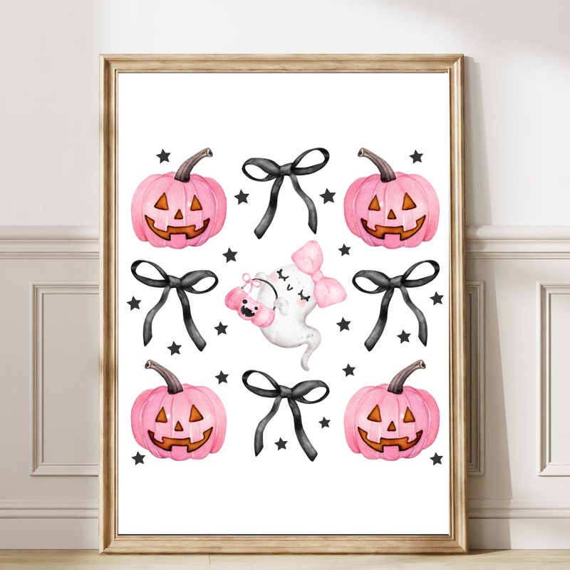 Cute Halloween Poster - Etsy