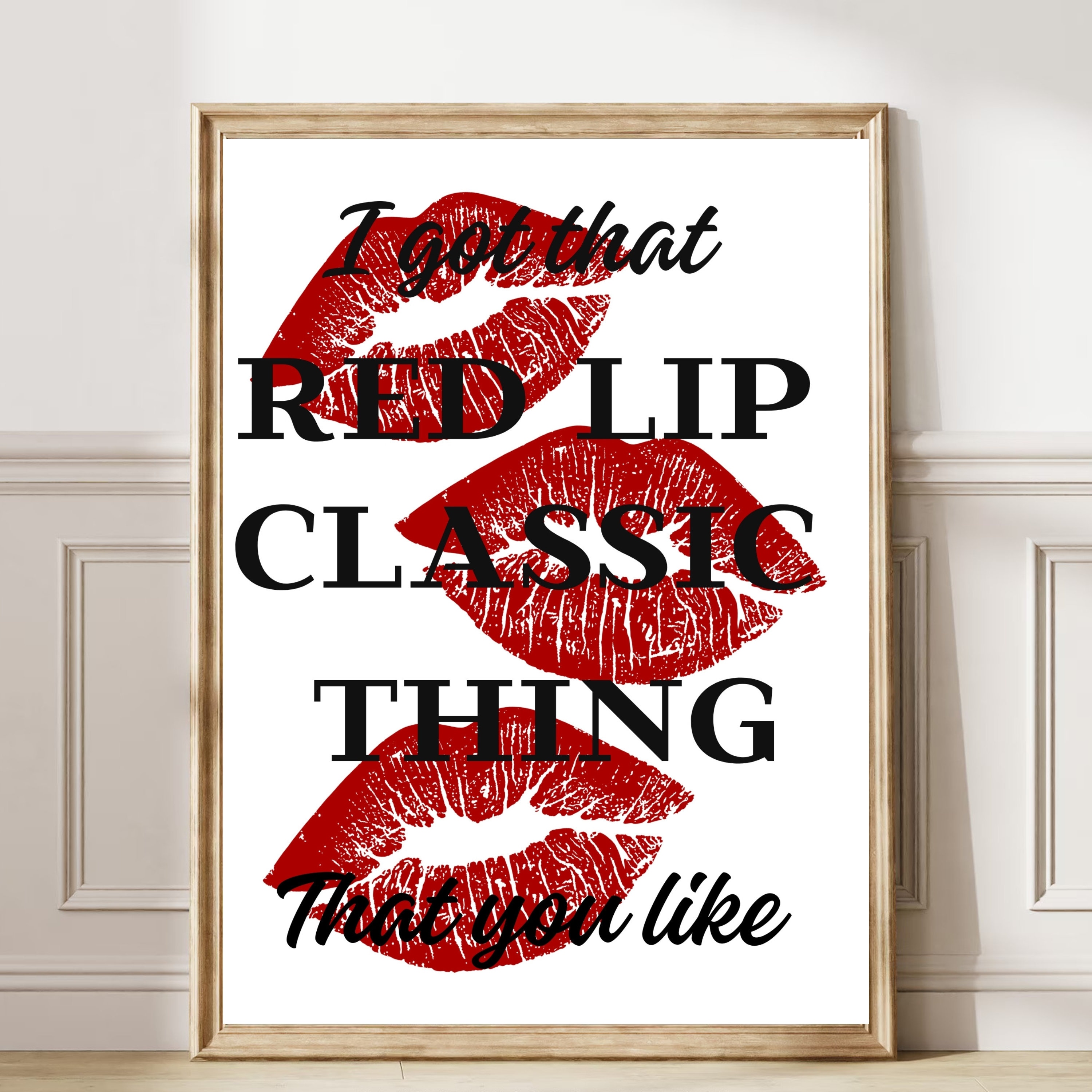 Red Lip Print