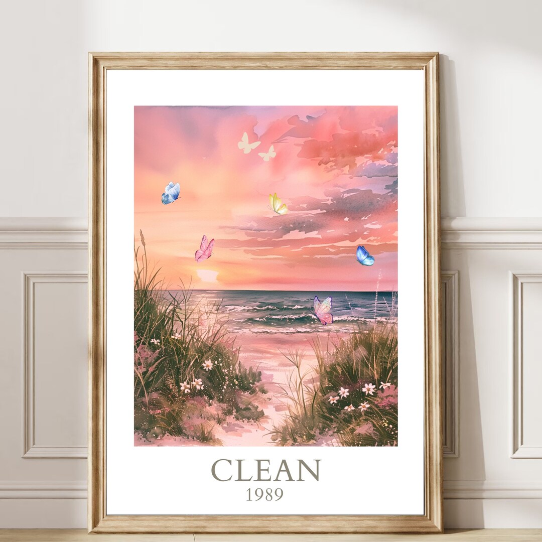 Clean 1989 Poster Subtle Taylor Aesthetic Home Decor Trendy Art Dorm ...