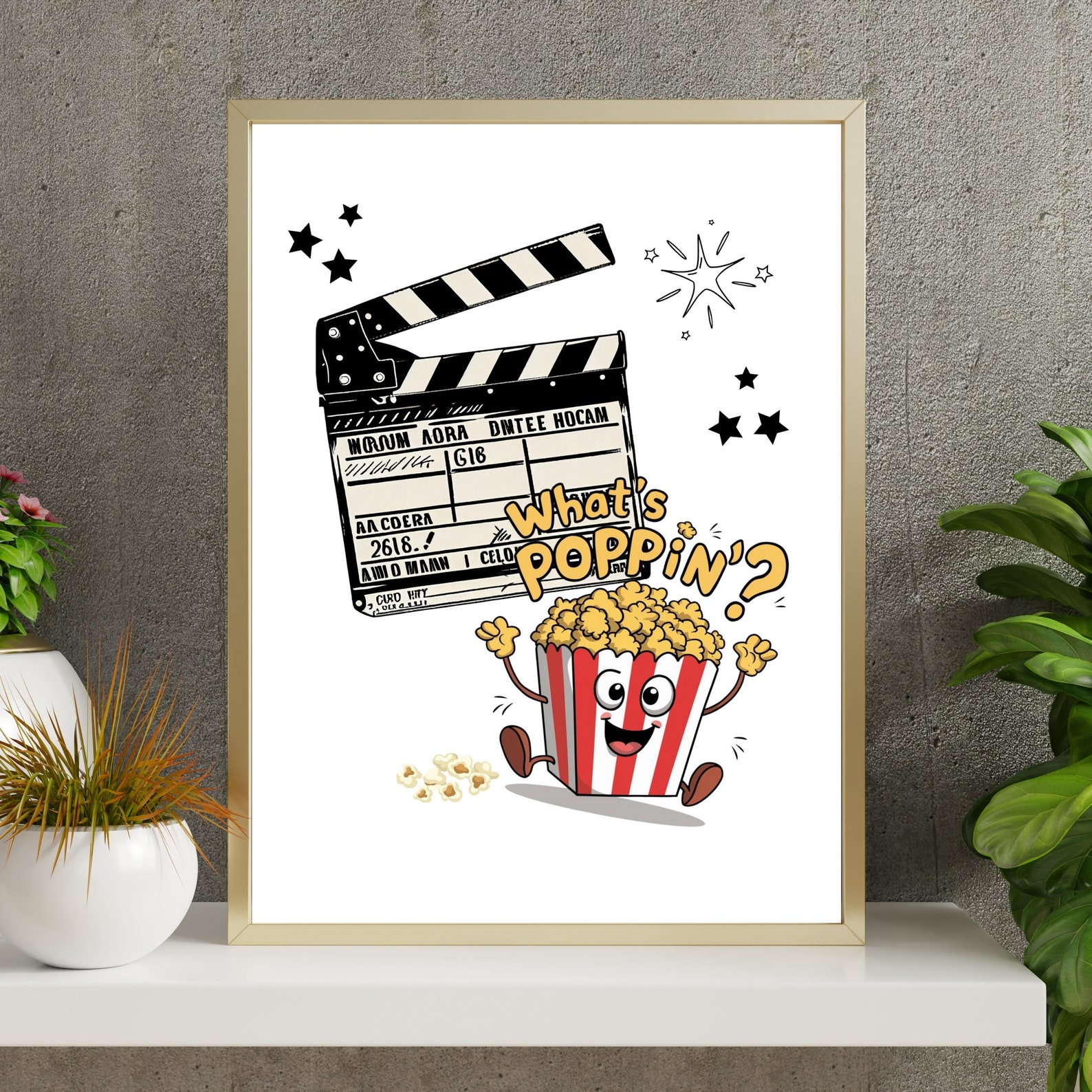 Movie Room Decor Trendy Minimalist Poster Aesthetic Contemporary Cinema ...