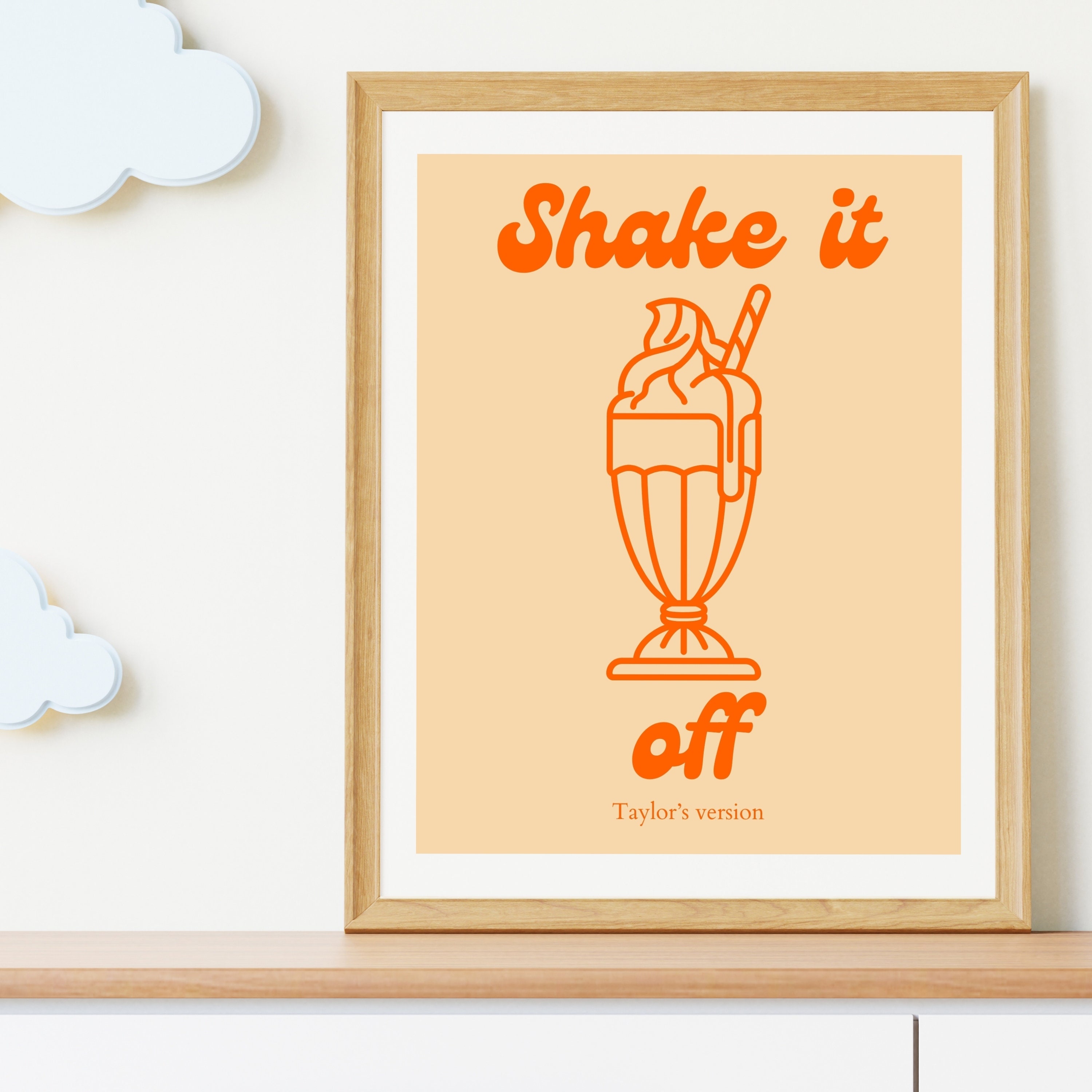 Shake It off Print Teen Girl Room Poster Girly Wall Art Subtle Swiftie ...