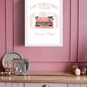 The Tortured Poets Poster Swiftie Inspired Wall Art Swiftie Social Club ...