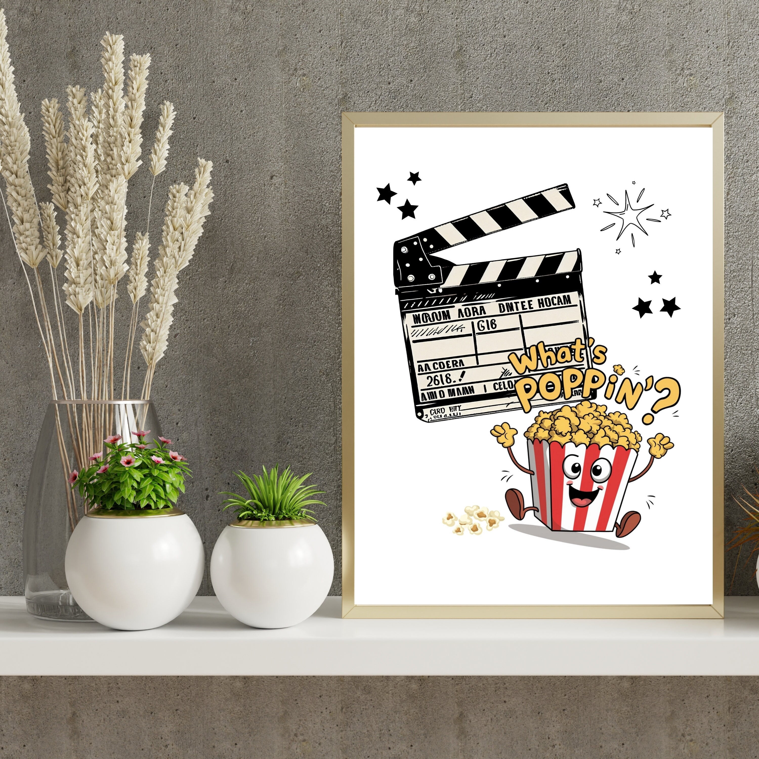 Movie Room Decor Trendy Minimalist Poster Aesthetic Contemporary Cinema ...