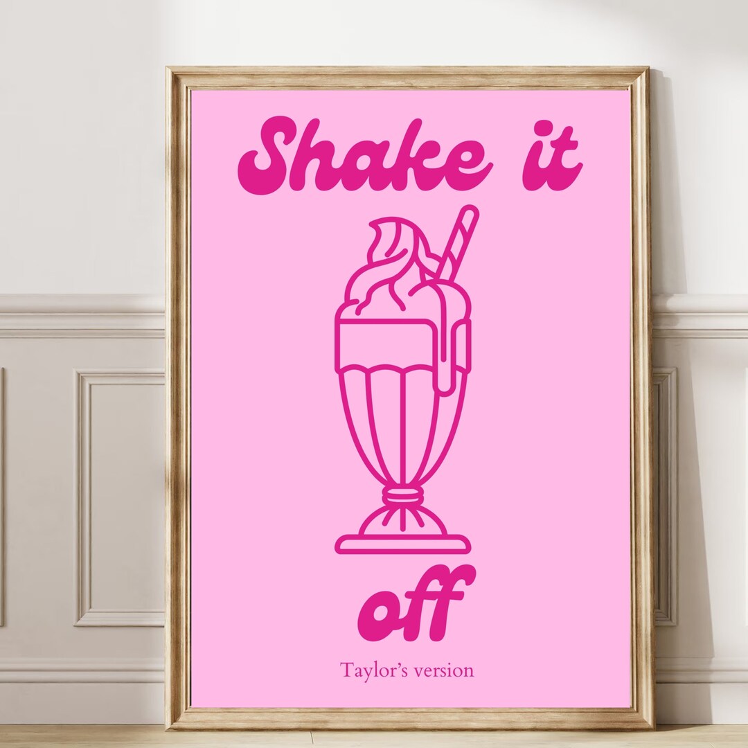 Shake It off Print Teen Girl Room Poster Girly Wall Art Subtle Swiftie ...