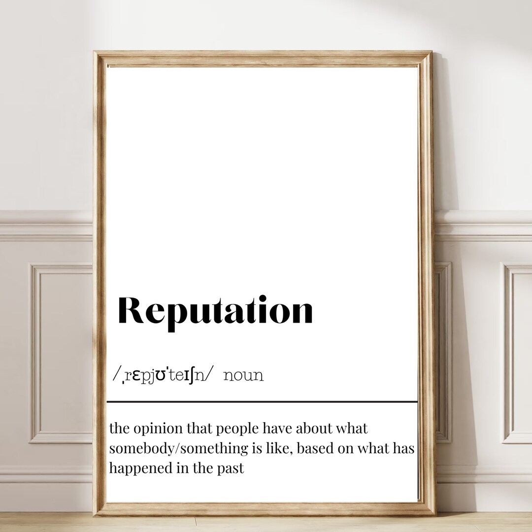 Reputation Wall Art Motivational Poster Subtle Swiftie Decor Printable ...