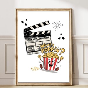 Movie Room Decor Trendy Minimalist Poster Aesthetic Contemporary Cinema ...