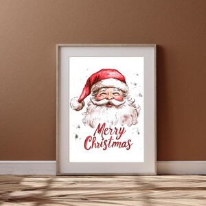 Merry Christmas Wall Art Retro Christmas Decor Christmas Printable ...