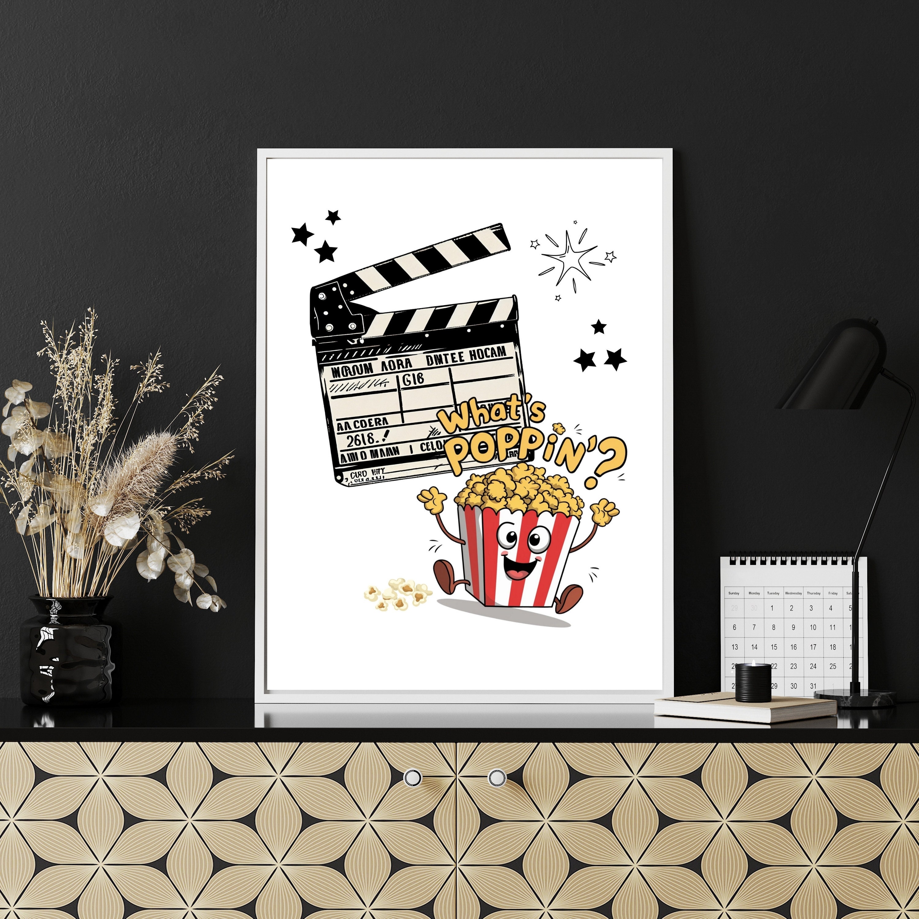 Movie Room Decor Trendy Minimalist Poster Aesthetic Contemporary Cinema ...