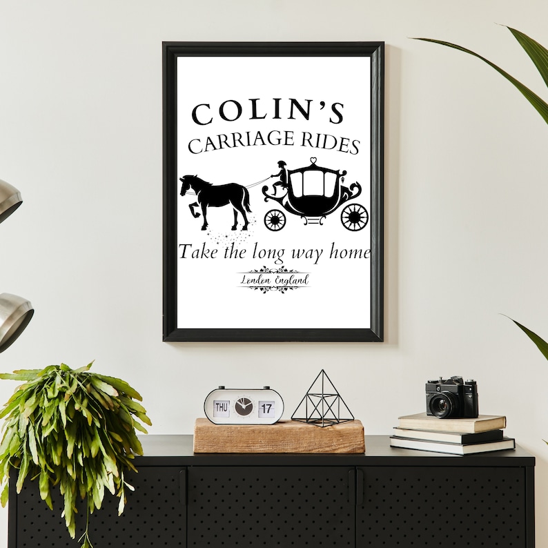 Colin Bridgertons Carriage Rides Print Regency Art Soft Girl Era ...