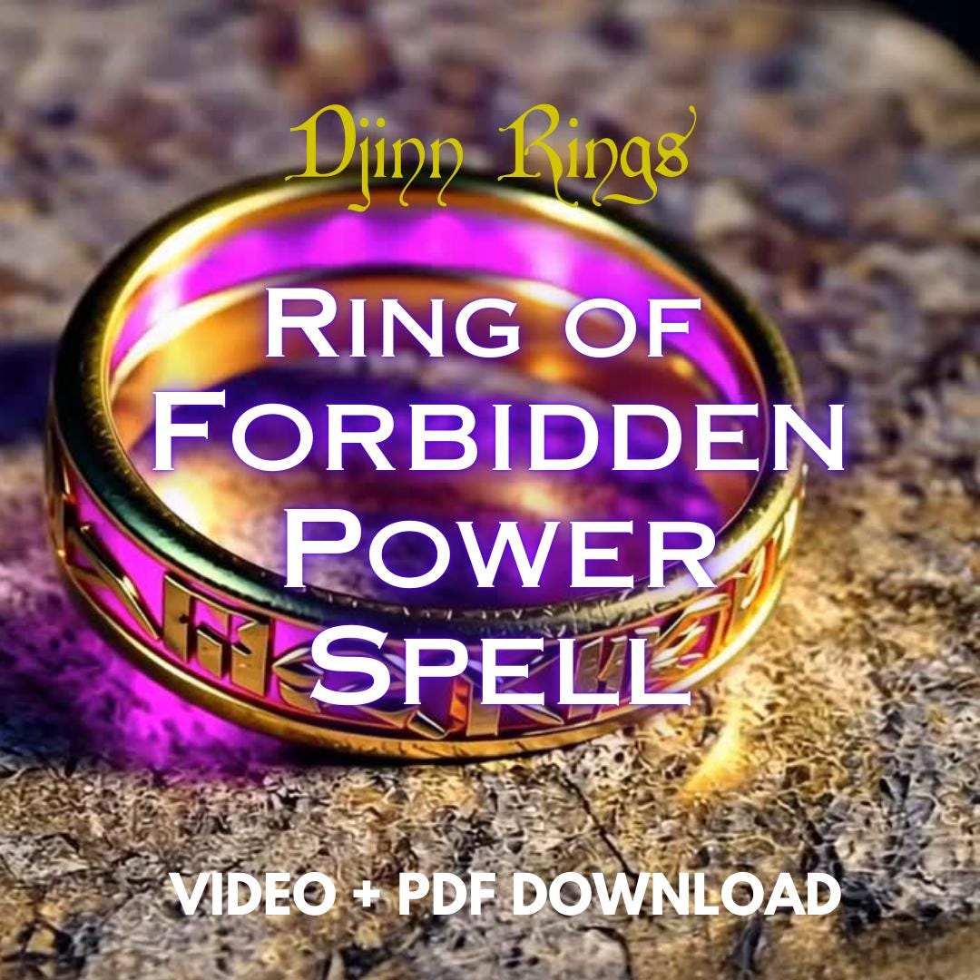 Ring of Forbidden Power Spell - Wield Ancient Powerful Energy - Etsy