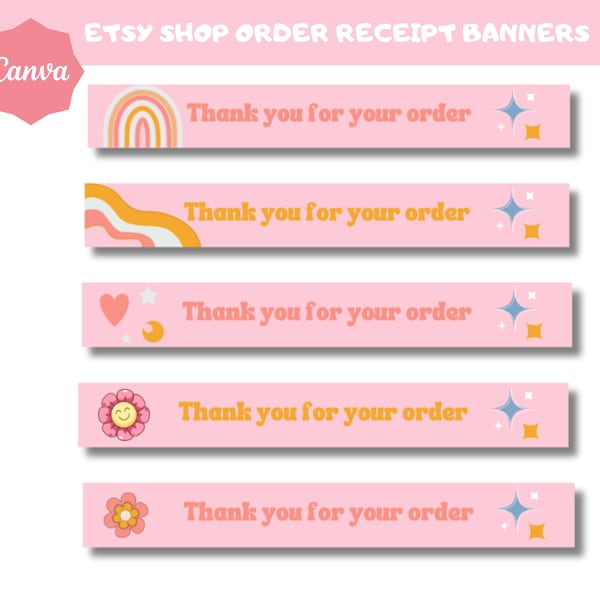 Order Receipt Banner (Just for you!) - Etsy