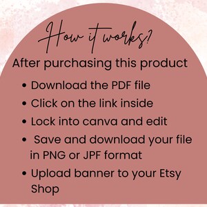 Etsy Shop Order Receipt Template, Editable in Canva, Pink Receipt ...