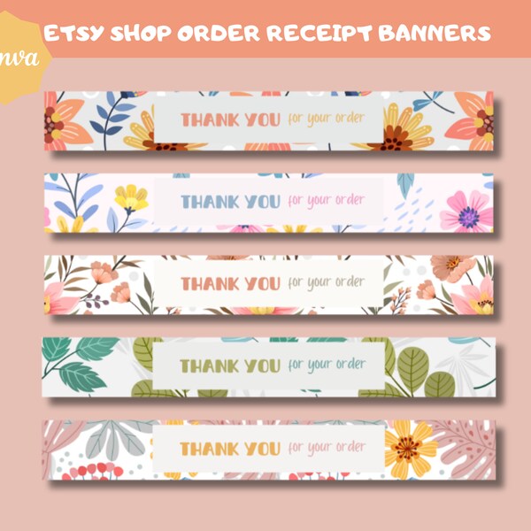 Order Receipt Banner - Etsy