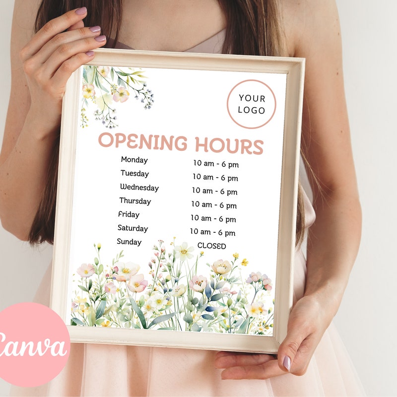 Opening Times Sign - Etsy UK