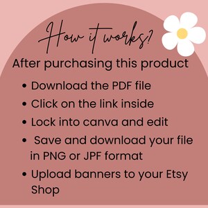 Boho Etsy Shop Banner, Canva Template, Etsy Store Branding Design Kit ...