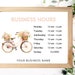 Business Hours Editable Printable Template, Flower Shop Opening Hours ...
