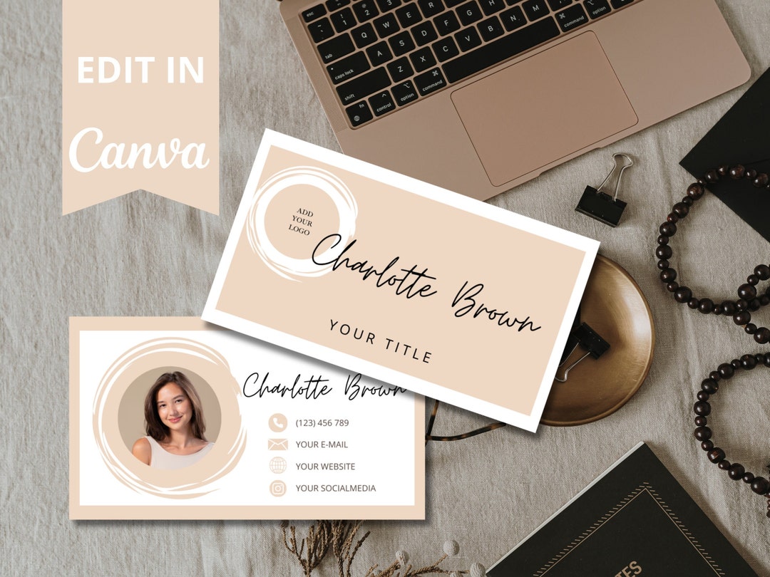 Editable Business Card, Printable Business Card, Photo Business Card ...