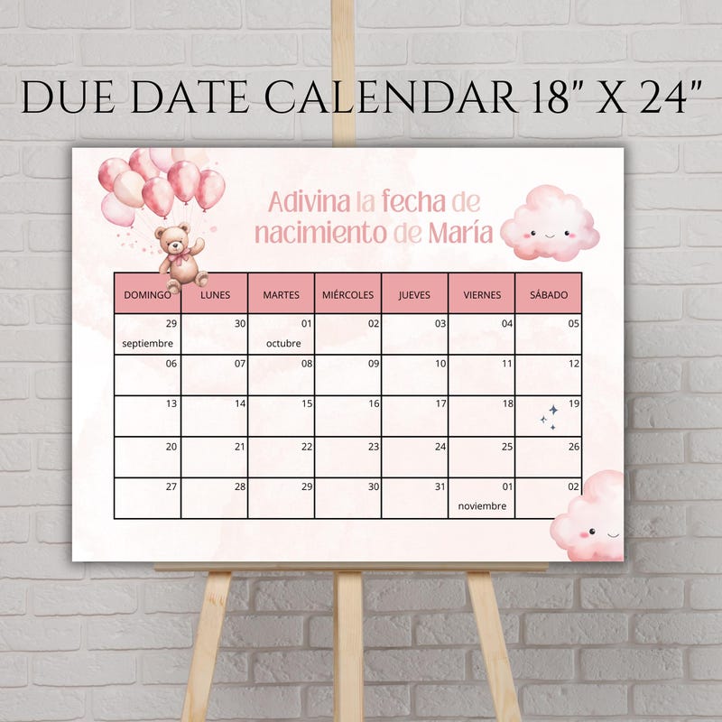 Spanish Birthday Calendar - Etsy