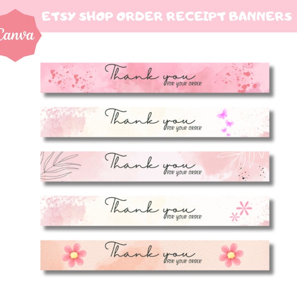 Order Receipt Banner - Etsy