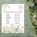 Editable Opening Hours Sign Template, Printable Floral Business Hours ...