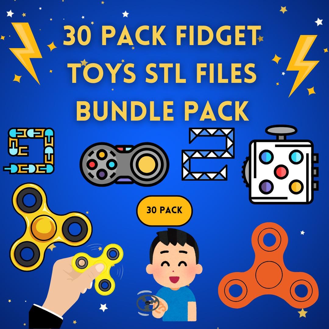 30 + FIDGET TOYS STL Files Bundle Pack! - Etsy