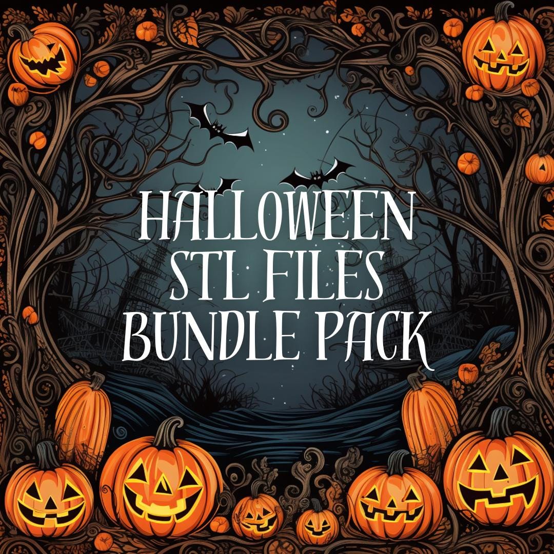 HALLOWEEN STL Files Bundle Pack for 3d Printing - Etsy