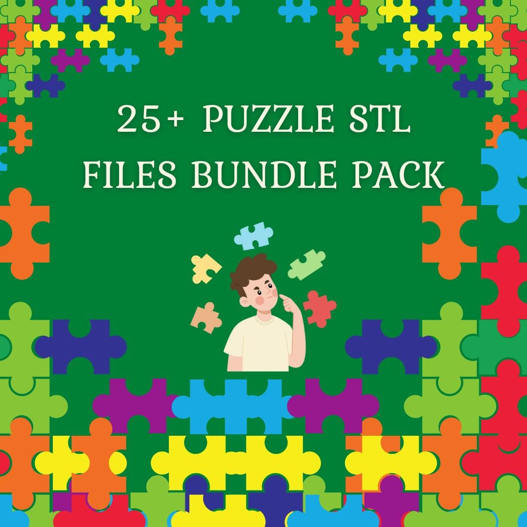 25 + PUZZLES Stl Bundle Pack for 3d Printing! - Etsy