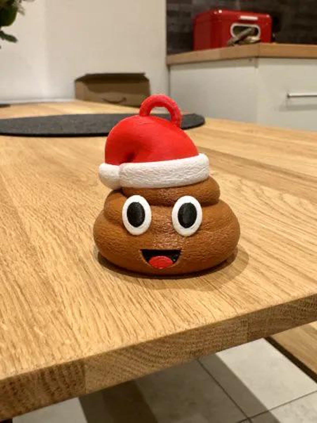Funny Poop Christmas STL | 3D Printable Holiday Ornament | Poop Emoji ...