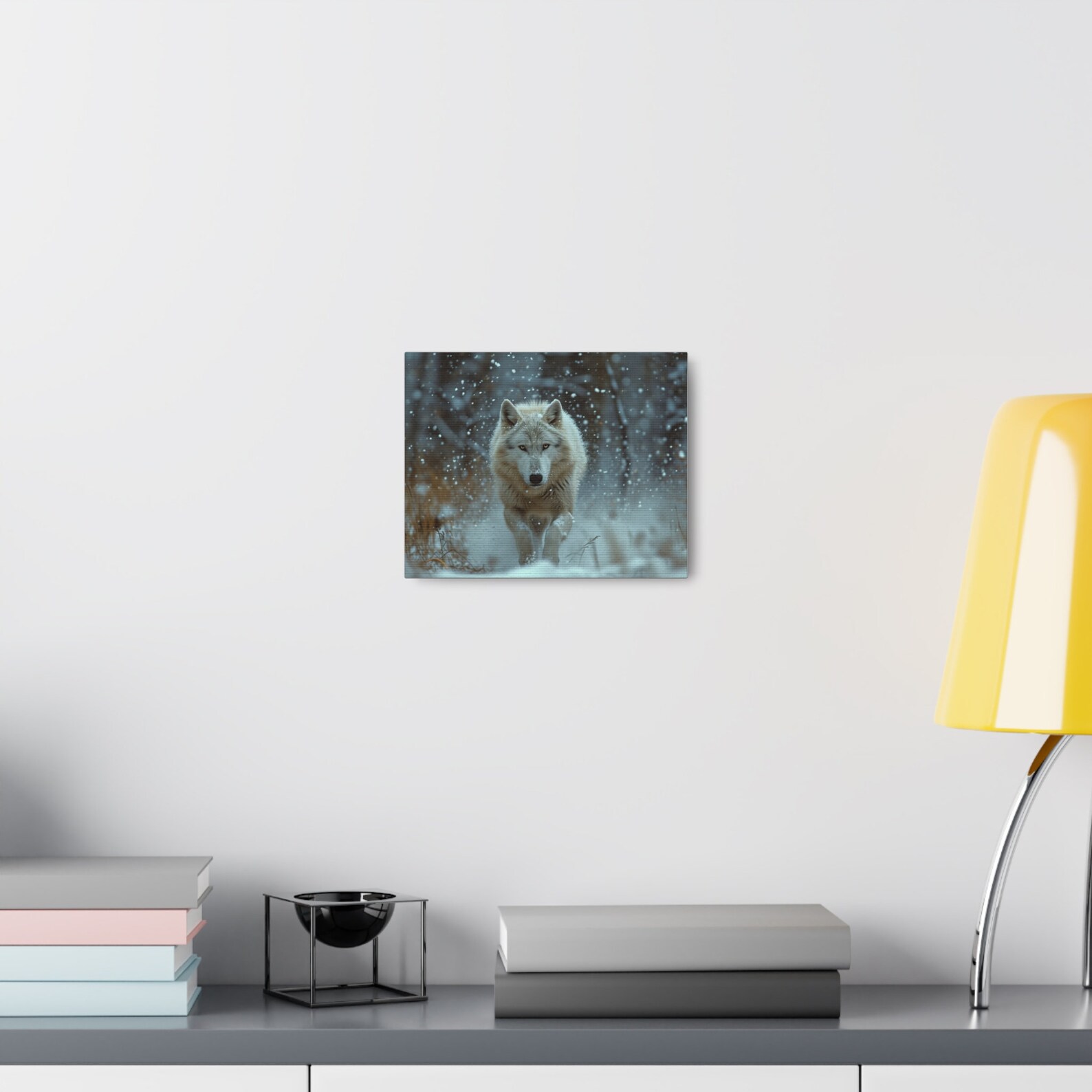 Majestic White Wolf Forest Scene - High-resolution 3072x1536 Digital ...