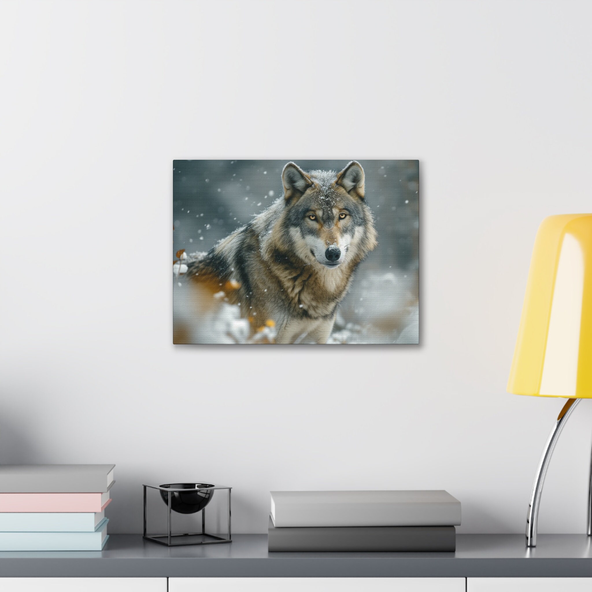 Majestic Gray Wolf Forest Art - High-resolution Print for Home, Nature ...