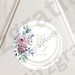 Flower Favor Tag, Digital Template, Favor Tags, Gift Tags, Round Gift ...
