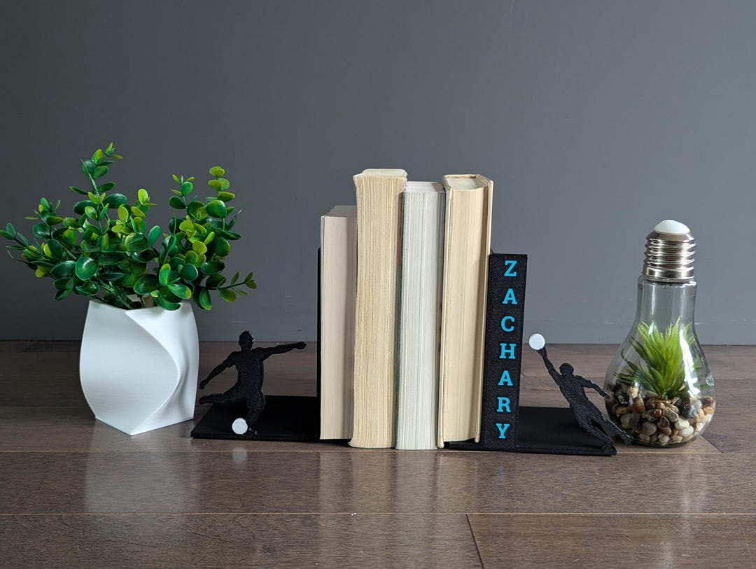 Personalized Soccer Bookend Display - Ideal Gift for Soccer Fans Book ...