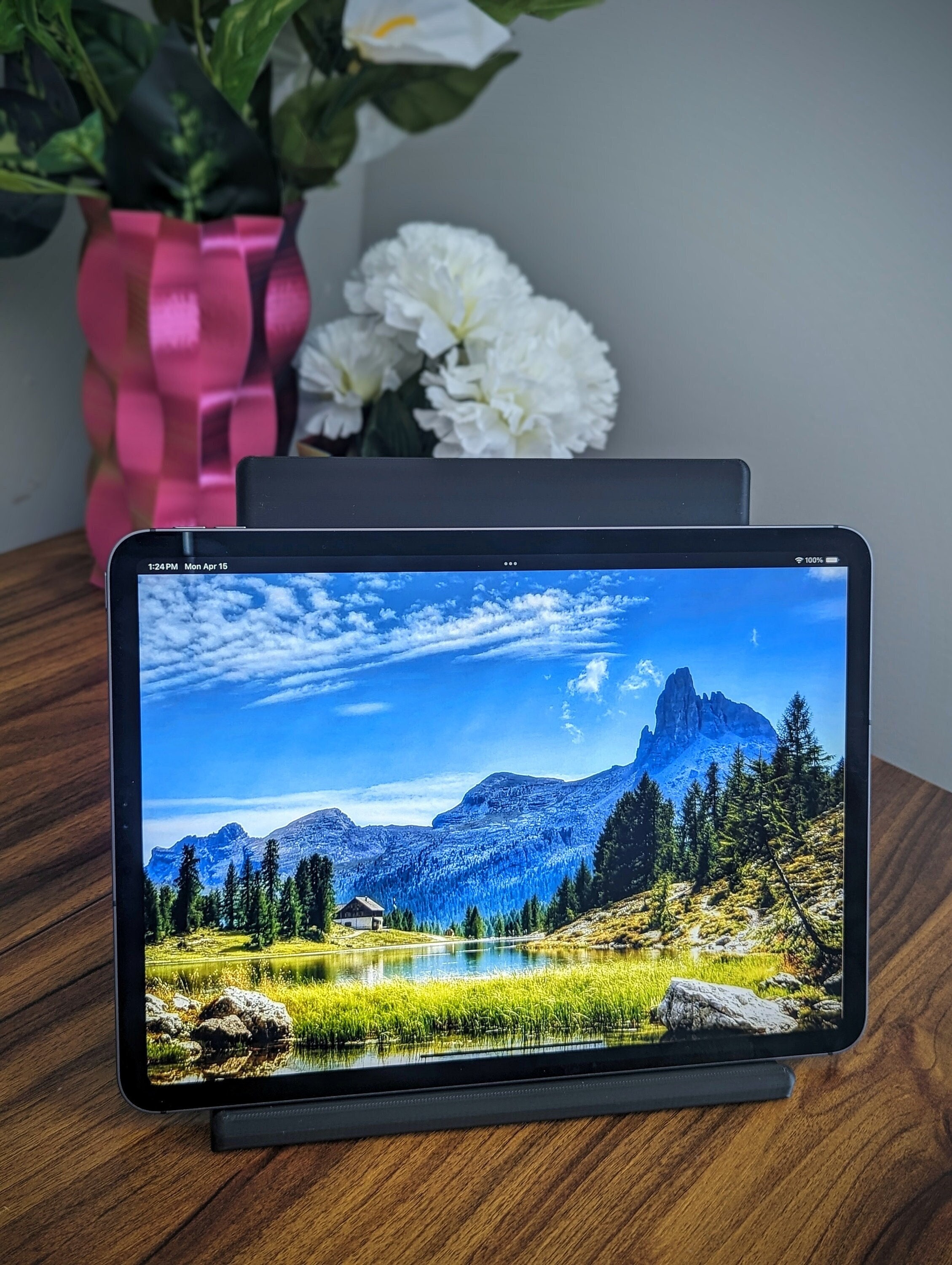 Minimalist Tablet Stand Holder Ideal Gift for Tech Fans, iPad or Larger ...