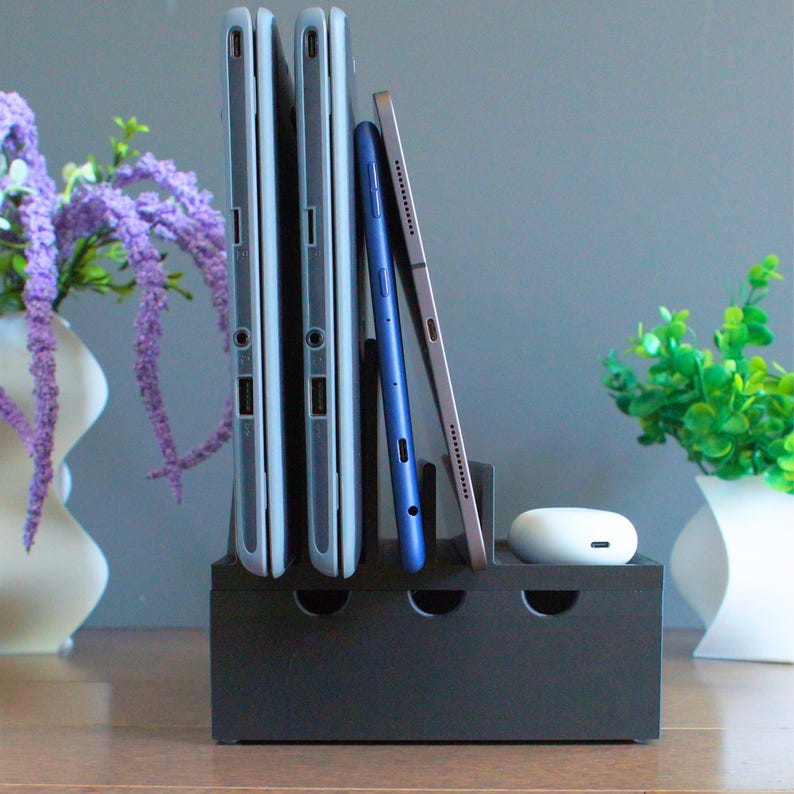 Tablet & Laptop Charging / Docking Station - Space Saving Device ...